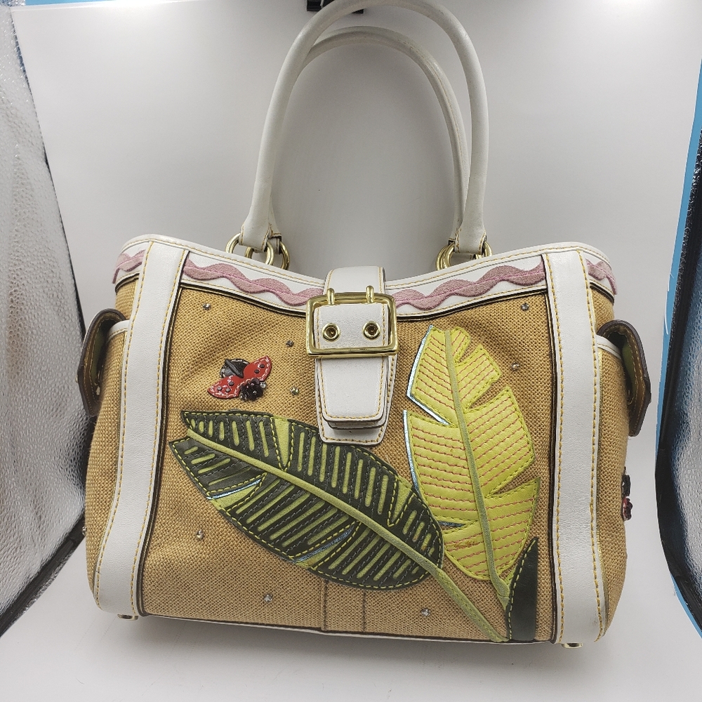 Coach Limited Detailed Satchel Ladybug Handbag - Gem